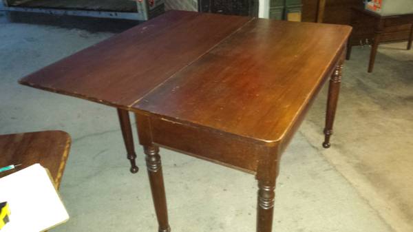 Antique Mahogany Drop Leaf Table - One Drop Leaf - Beautiful Condition ...