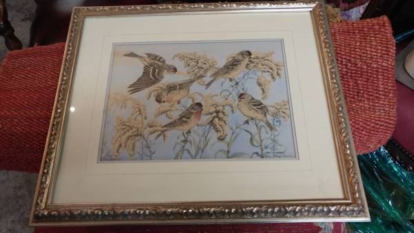 Beautiful Bird Art - REDPOLL - Artist: Rex Brasher - Signed Numbered ...