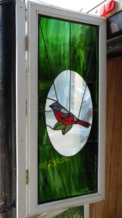 4 Stained Glass Window Shutters - 4 Different Birds - Hand Made - WOW ...