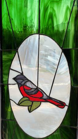 4 Stained Glass Window Shutters - 4 Different Birds - Hand Made - WOW ...