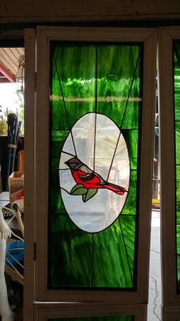 4 Stained Glass Window Shutters - 4 Different Birds - Hand Made - WOW ...