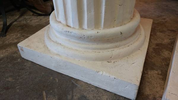 2 large Tall Plaster Columns - Plant Stands - Very Nice! - Long Valley ...