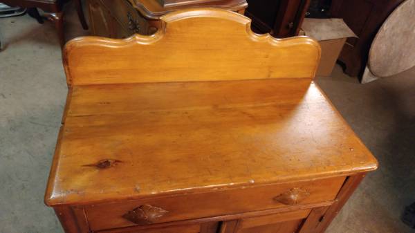 Antique Pine Wash Stand - Primitive - Very Nice Condition - Long Valley ...