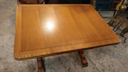 Antique Oak Small Dining Table - Slide out Leaves - BEAUTIFUL - Long ...