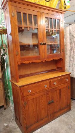Large Early 1900's Kitchen Cupboard Cabinet - Solid and well made ...