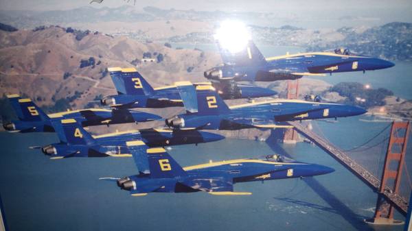 1998 Blue Angels Signed Matted Framed Photo San Francisco - Long Valley ...