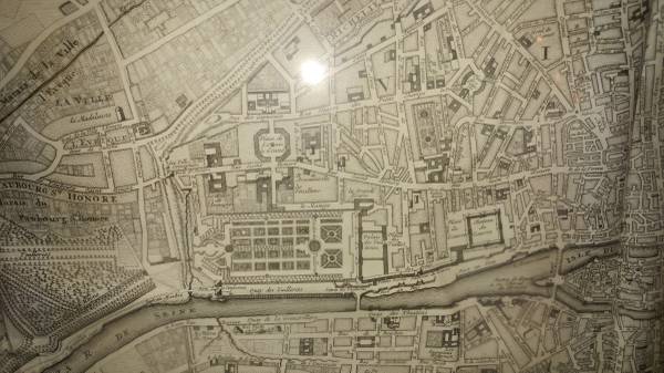 Map Of Paris France - Mid 1700's Original - Framed - SO NICE - Long ...