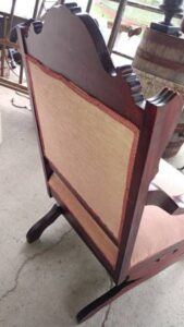 Antique Platform Rocker - Flame Mahogany - Excellent Condition - Long ...