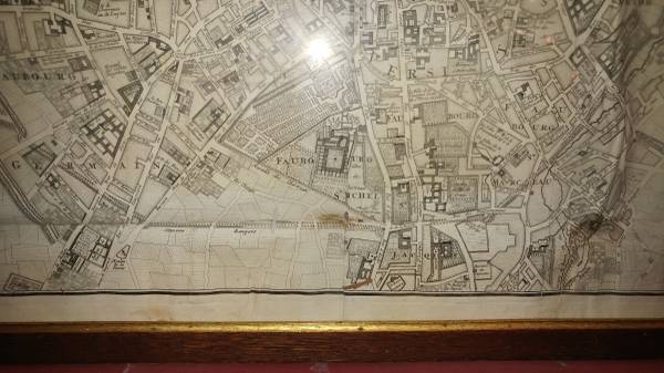 Map Of Paris France - Mid 1700's Original - Framed - SO NICE - Long ...