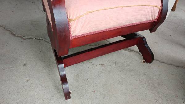 Antique Platform Rocker - Flame Mahogany - Excellent Condition - Long ...