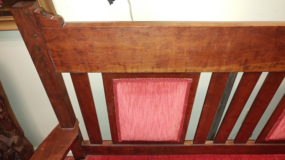 Antique Large Mission Bench Solid Cherry - Early Made - Beautiful ...