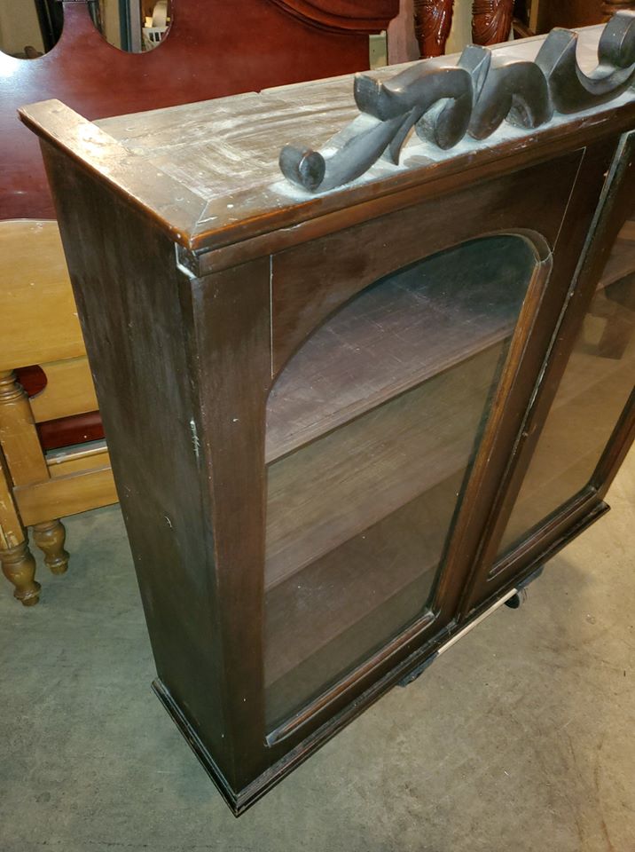 Antique Cupboard Cabinet - Walnut - Well made - Hanging Wall Cabinet ...