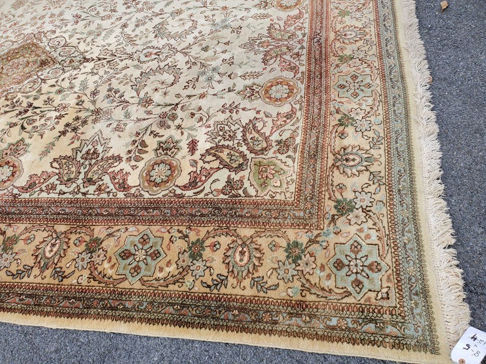 Large Wool Area Rug 12.5 x 8.5 - Thick and Beautiful - Long Valley Traders