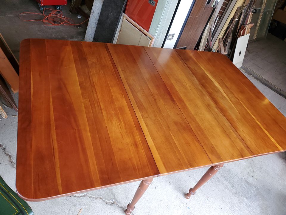 Solid Cherry Dining Table - Excellent Condition - Gate Leg Drop Leaf ...