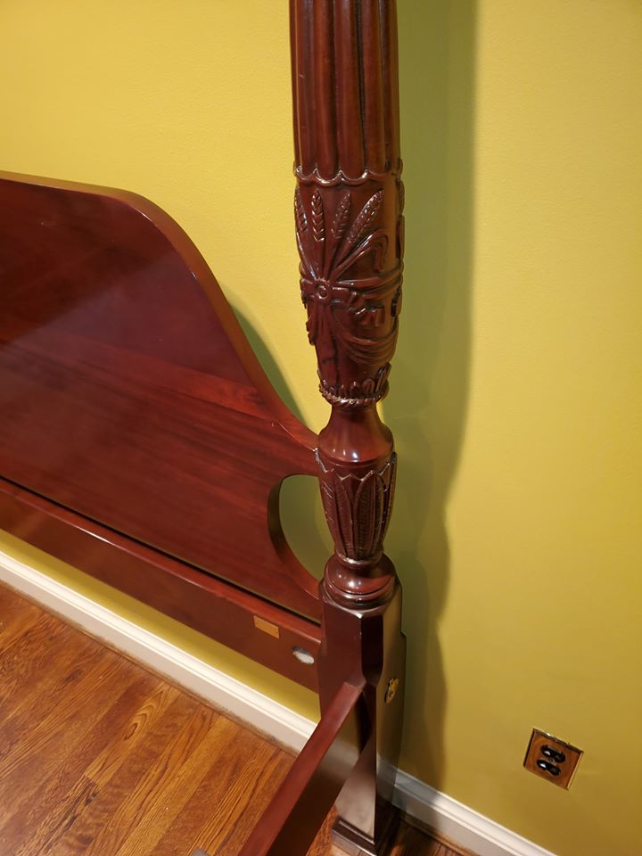 Councill Craftsmen Queen Mahogany Rice Carved Bed - Beautiful Bed ...