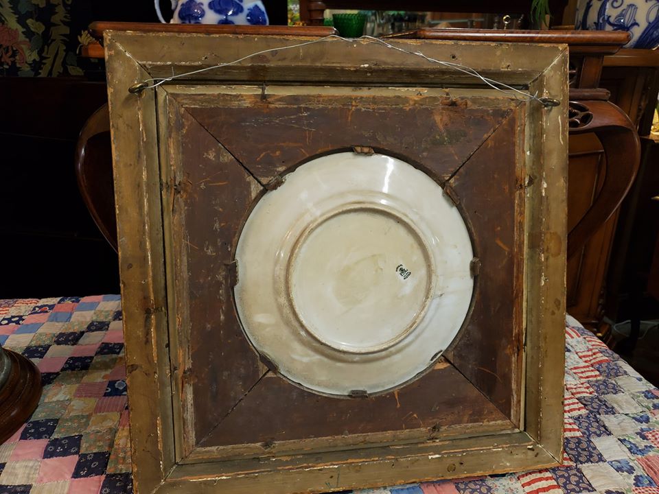 Antique Hand Painted PSL Imperial Alma Framed Plate - Beautiful - Long ...