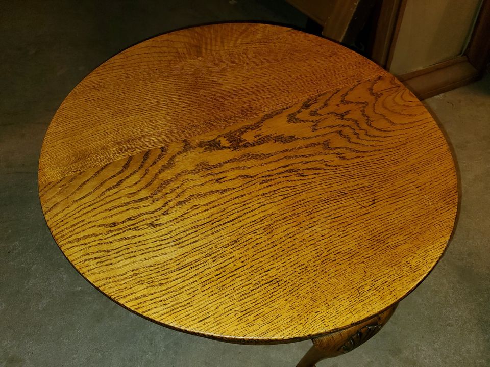 Antique Small Oak Side Table - Solid and Beautiful - Long Valley Traders