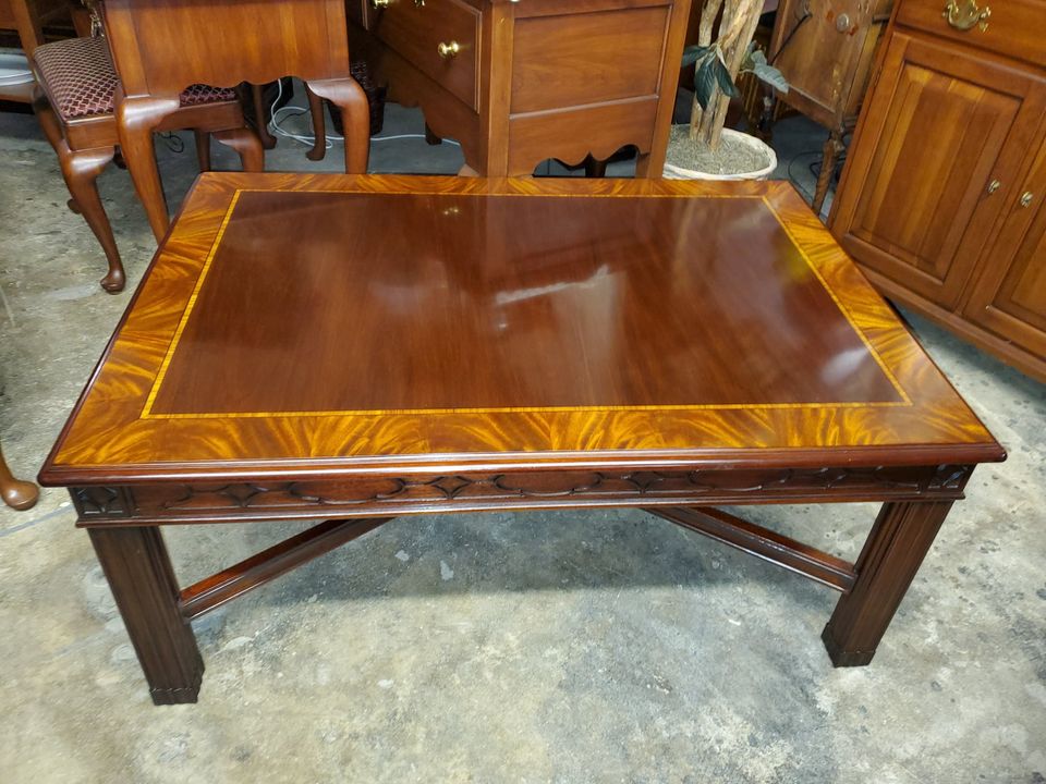 Henkel Harris Coffee Table - Flame Mahogany w/ Maple Inlay - Beautiful ...