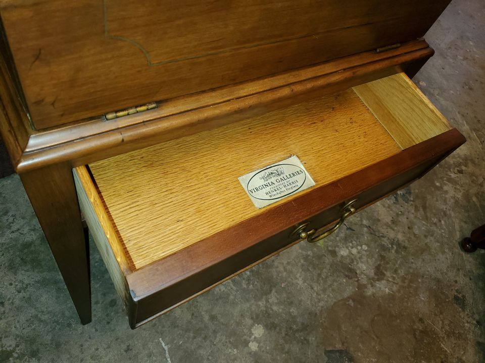 Henkel Harris Cellarette Liquor Cabinet Server Bar - Solid Walnut ...