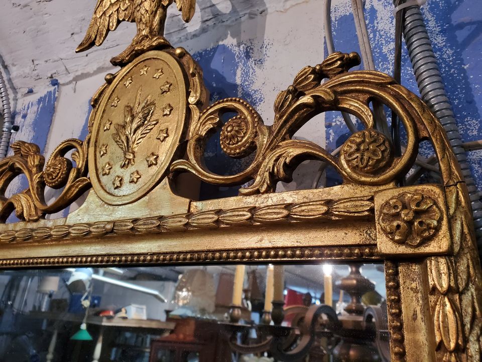 Vintage American Colonial Eagle Mirror - Gold - Very Nice - Long Valley ...