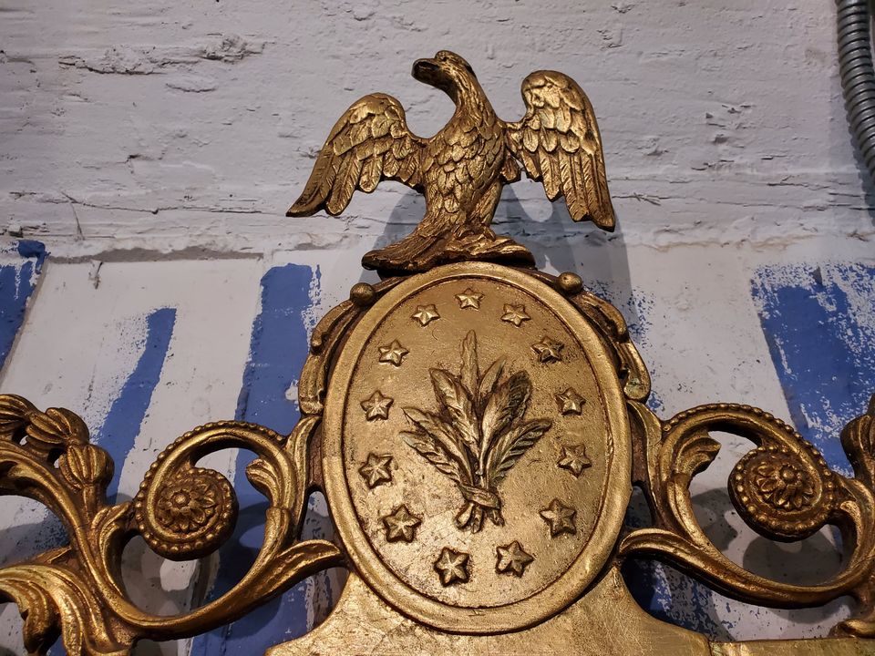 Vintage American Colonial Eagle Mirror - Gold - Very Nice - Long Valley ...