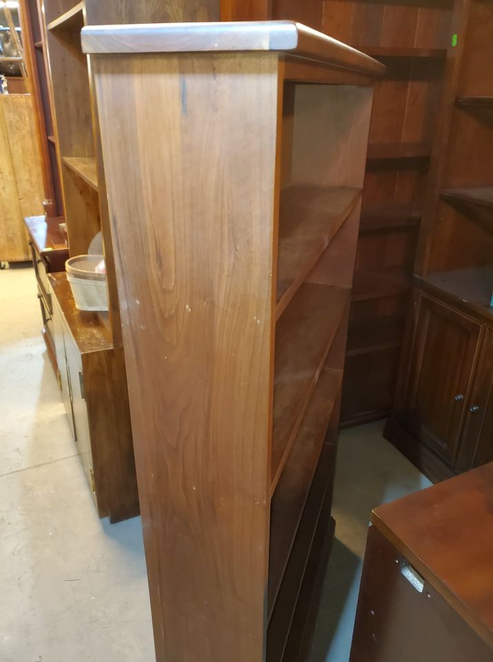 Solid Walnut Bookshelf / Bookcase - Well Made Solid Quality - Long ...