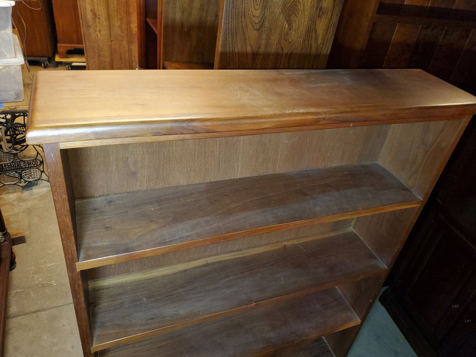Solid Walnut Bookshelf / Bookcase - Well Made Solid Quality - Long ...