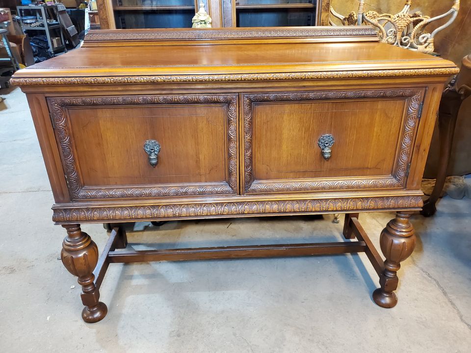 Antique Walnut Dining Server cabinet - beautiful well made - Long ...