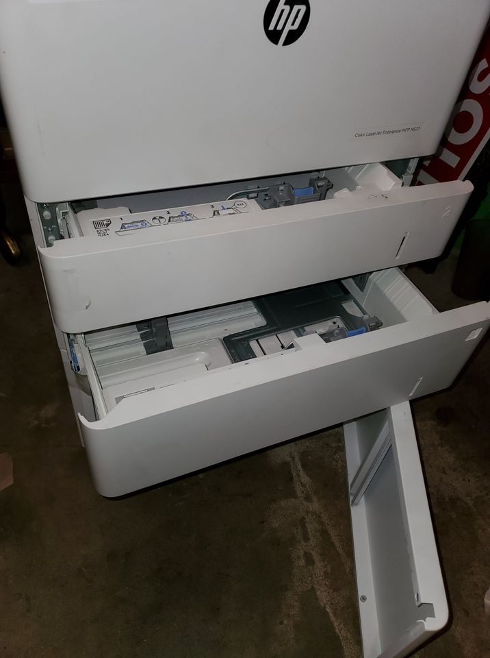 HP Color Laser Jet MFP M577 - Copier, Printer, Scanner - Like New - All ...