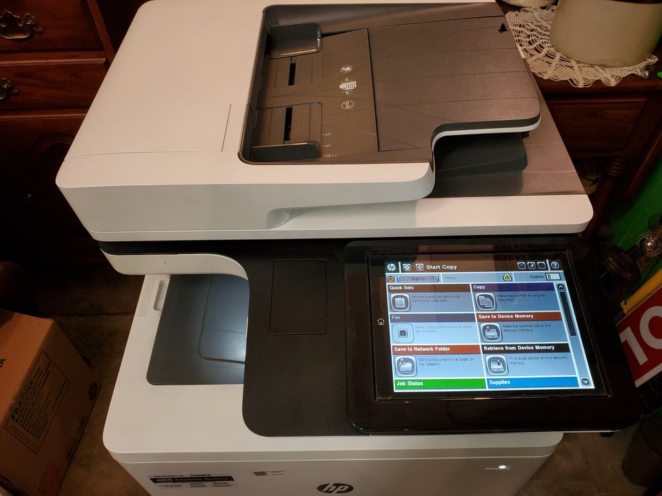 HP Color Laser Jet MFP M577 - Copier, Printer, Scanner - Like New - All ...