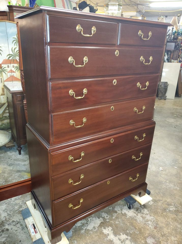 Mahogany Large Dresser Chest - 8 Drawer - High Quality - White ...