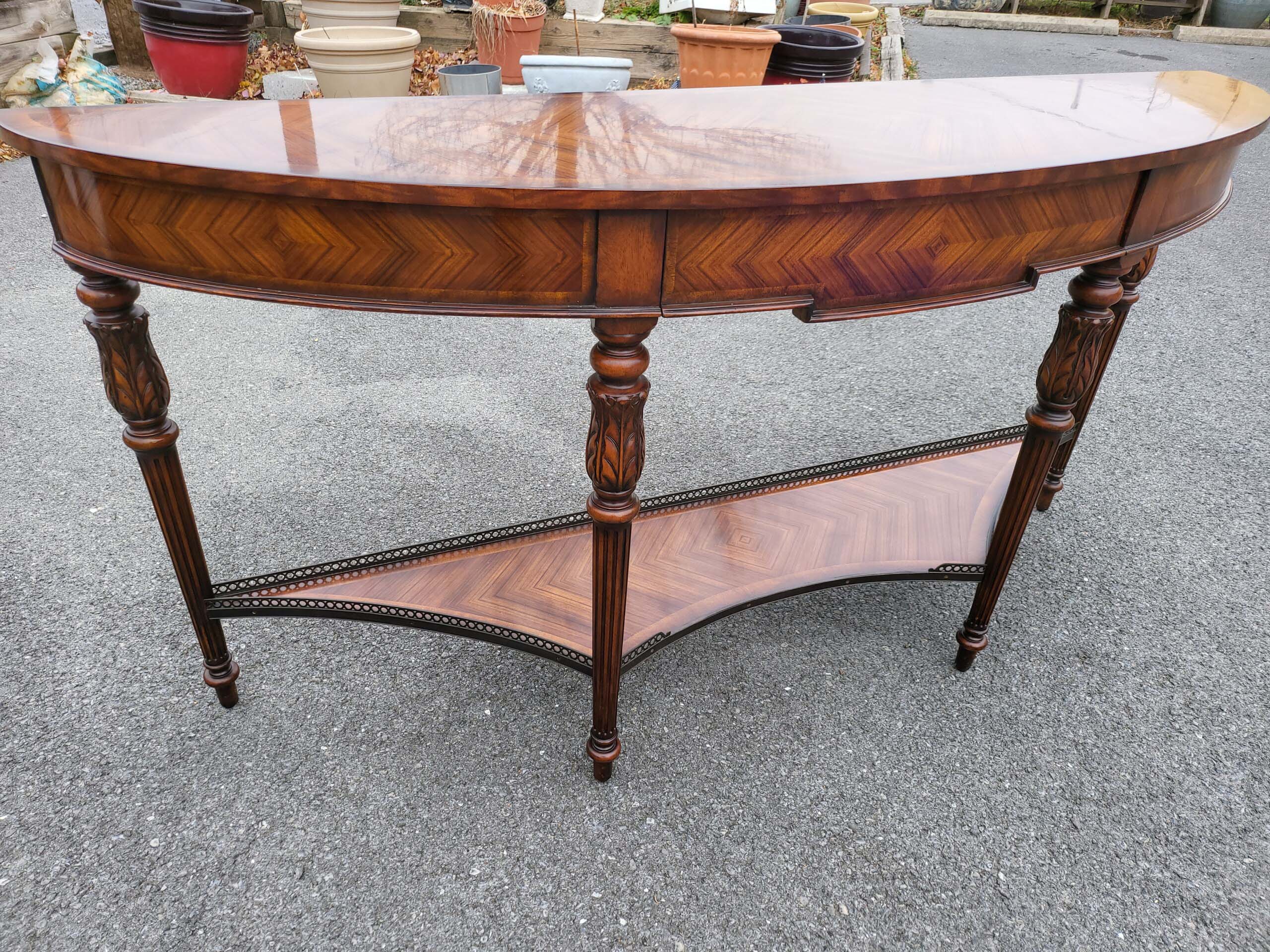 Theodore Alexander designer Console Hall Table - with drawer - Very ...