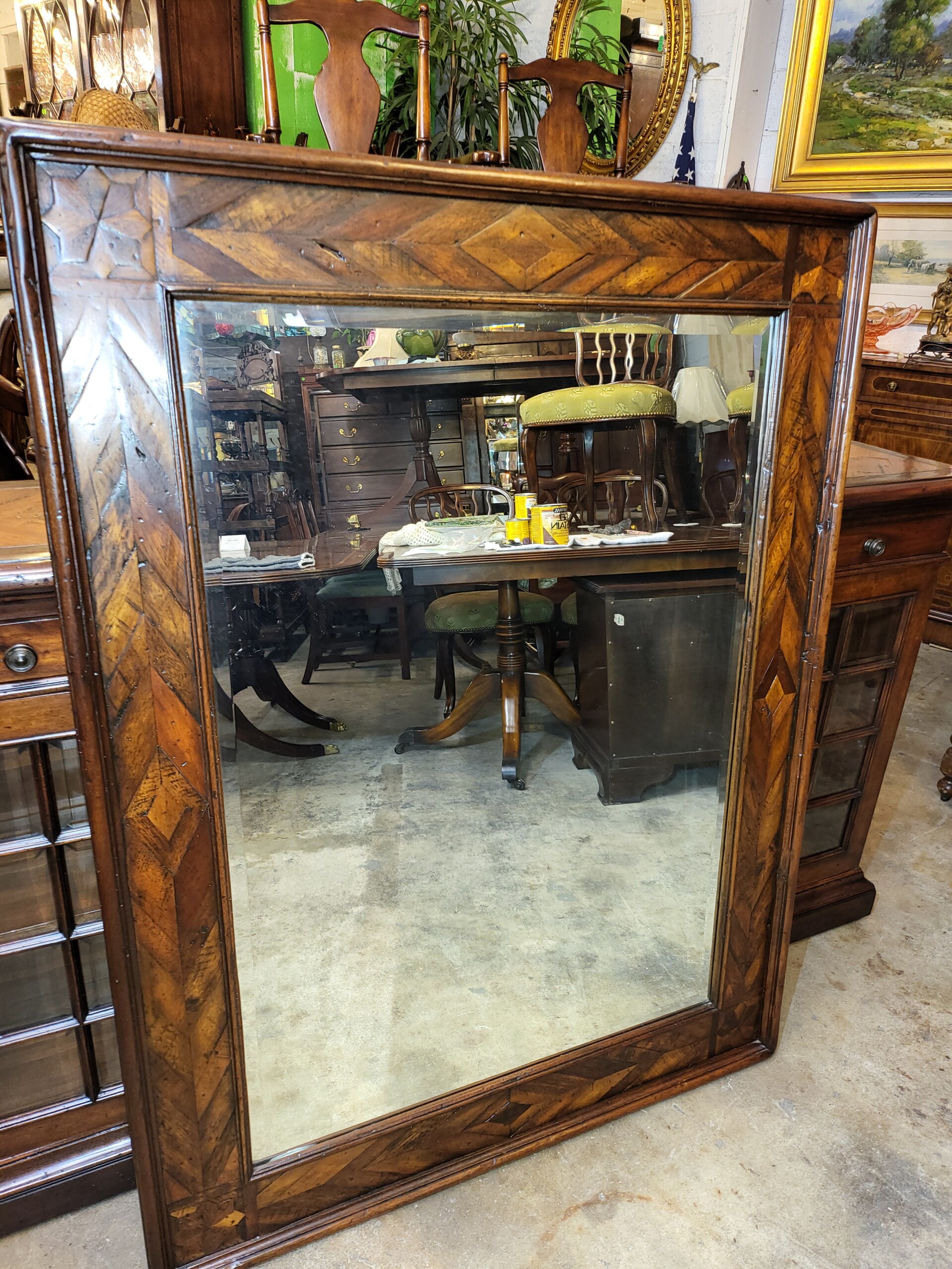 Theodore Alexander Large Mahogany Mirror 39.5 x 51.75 - Stunning - Long ...