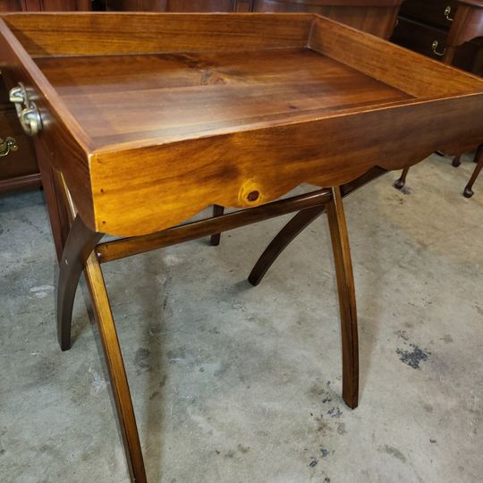 Pier One Solid Wood folding Serving Tray - Well Made - Long Valley Traders