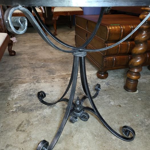 Theodore Alexander Round Side Table - Reclaimed old Mahogany wood ...