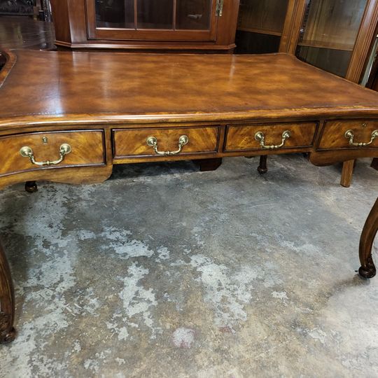 Theodore Alexander Large Partners Style Writing Desk - Mahogany and ...