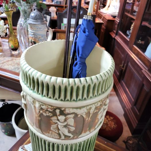 Roseville Pottery Umbrella Stand - Very Unique - Excellent Condition ...