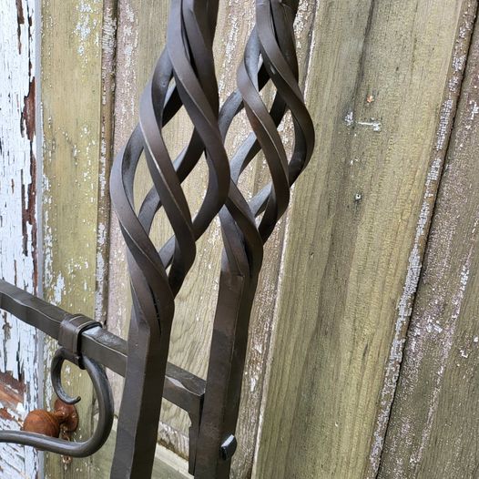 Queen Solid Iron Forged 4 Post Bed with Canopy Top - Amazing Bed - Long ...