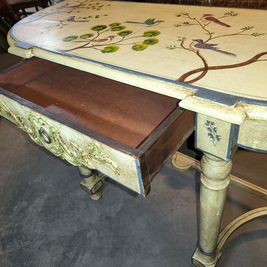 Beautiful Painted Hall Table - Solid Wood well made - Hand Painted ...