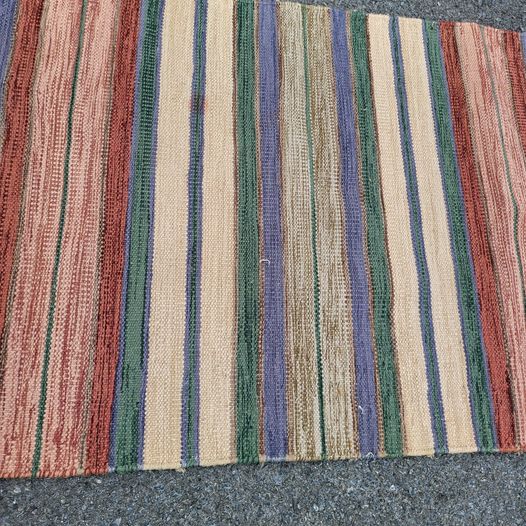 2 Woven wool small area rugs - 5 x 3 - Well made - Long Valley Traders