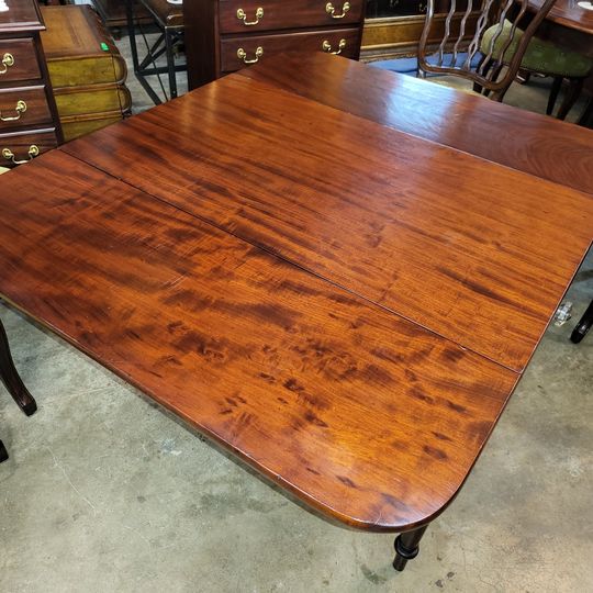 Antique Drop Leaf Mahogany Kitchen Table with Drawer - Long Valley Traders