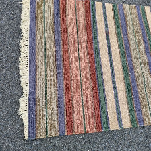 2 Woven wool small area rugs - 5 x 3 - Well made - Long Valley Traders