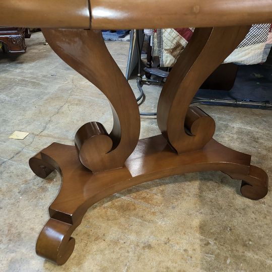 Antique Oval Empire Library Table with a drawer - Excellent Condition ...
