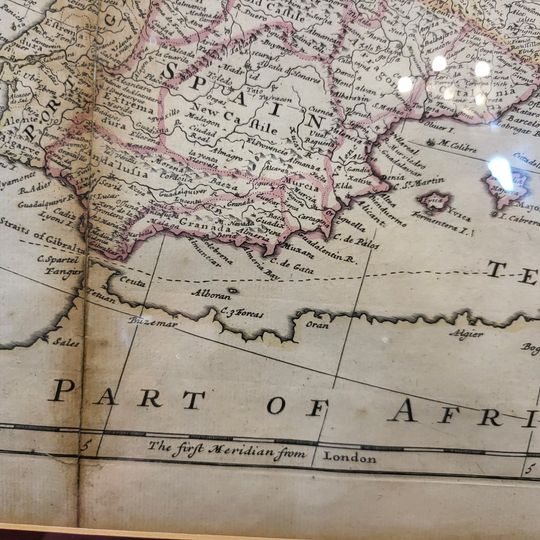 Antique 1708 Map of Europe Beautifully framed and Matted - Excellent ...