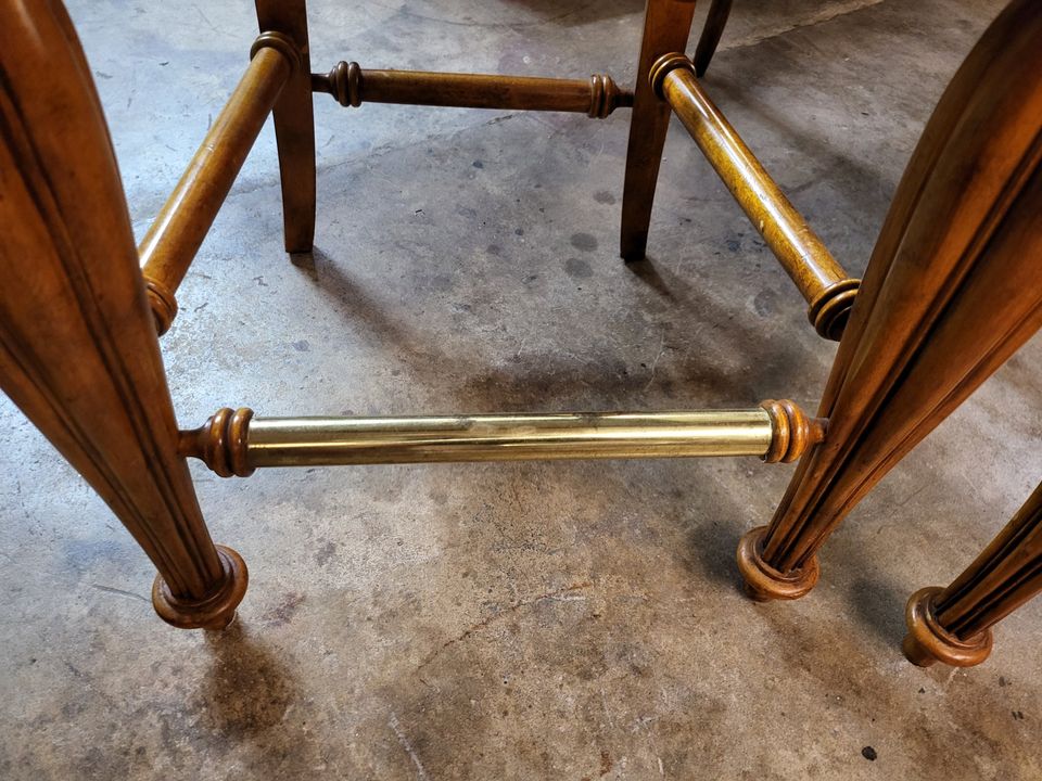 2 Pulaski Solid Wood Bar Stools - High End - Designer - well made ...