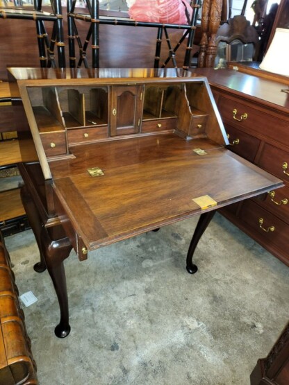 Henkel Harris Mahogany Slant Front Secretary Desk - Long Valley Traders