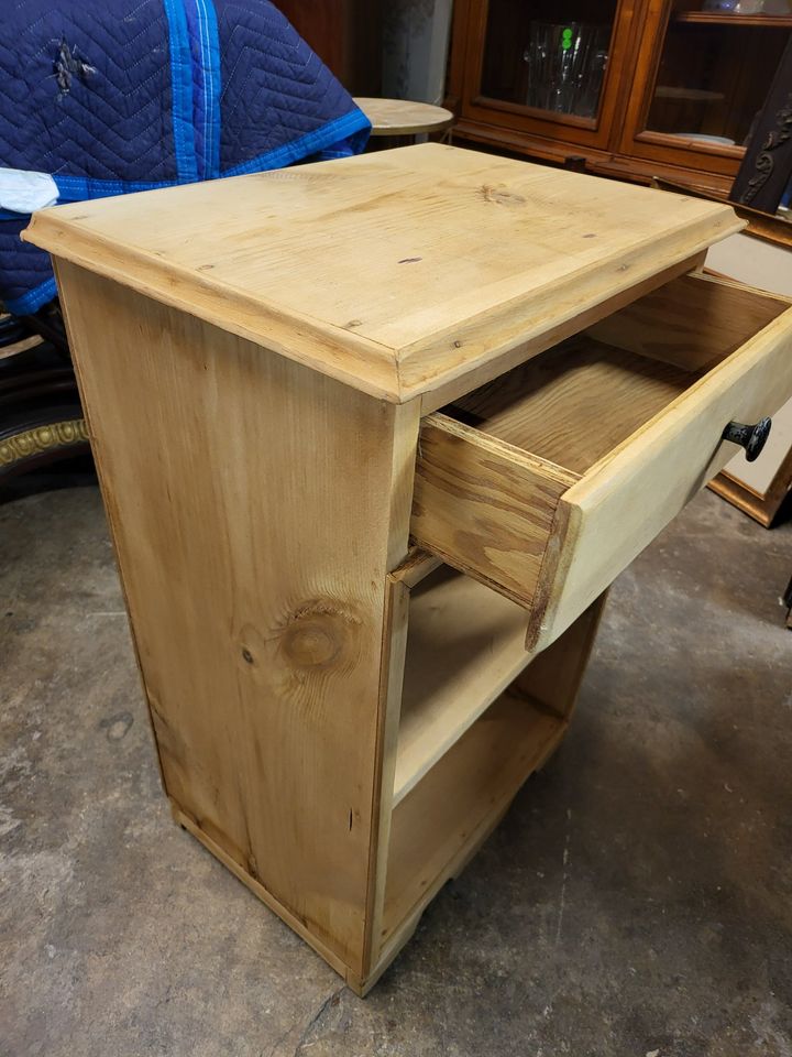 Solid Pine Nightstand - well made - Excellent Condition - Long Valley ...
