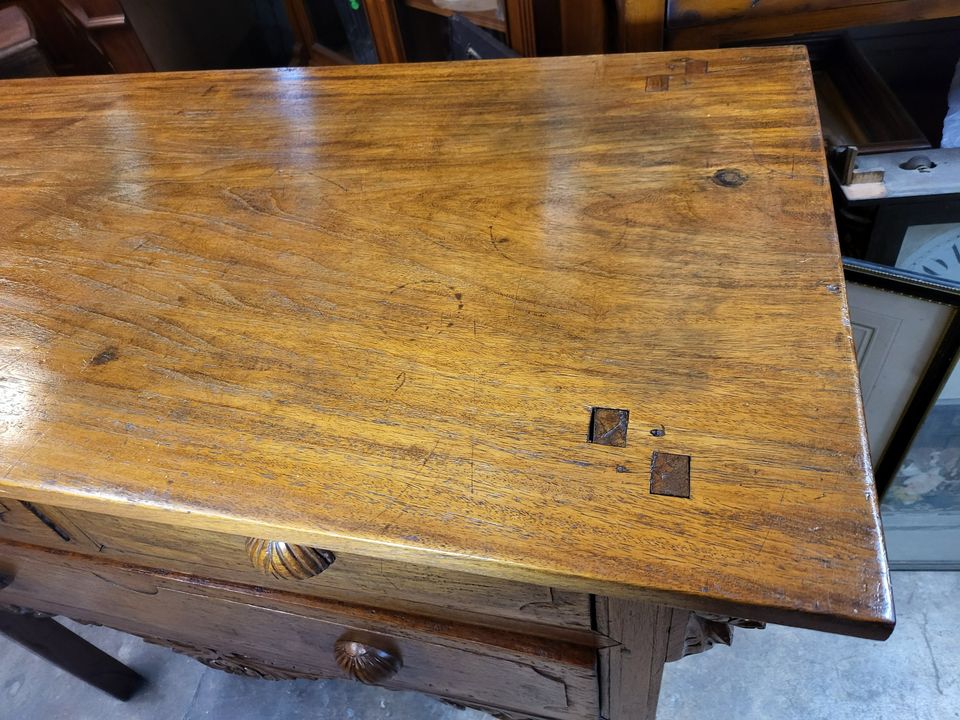 Antique Asian Carved Alter / Server - Beautiful Wood - Long Valley Traders