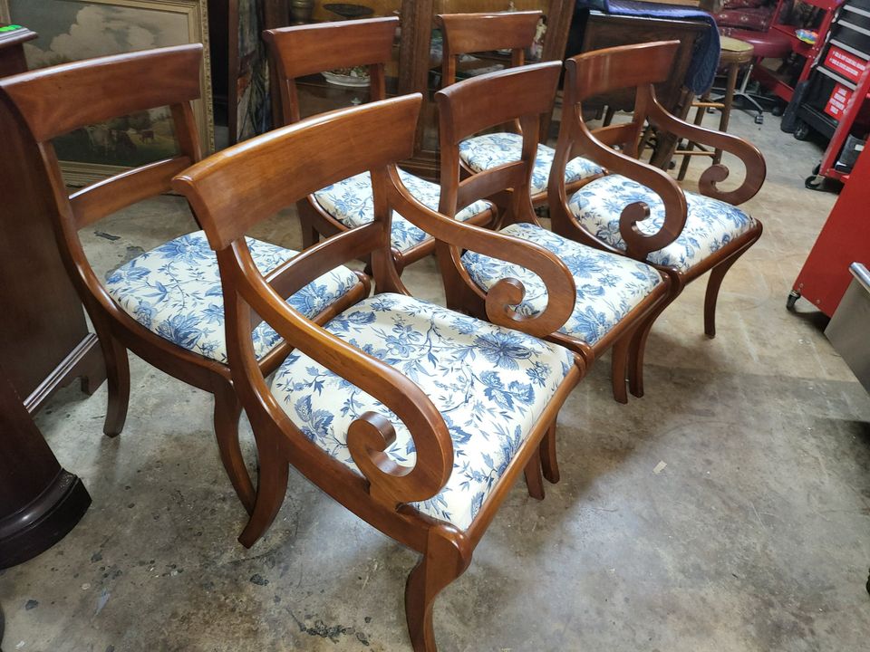 6 Henkel Harris Cherry Dining Chairs - Brewster Chairs - Well Made ...