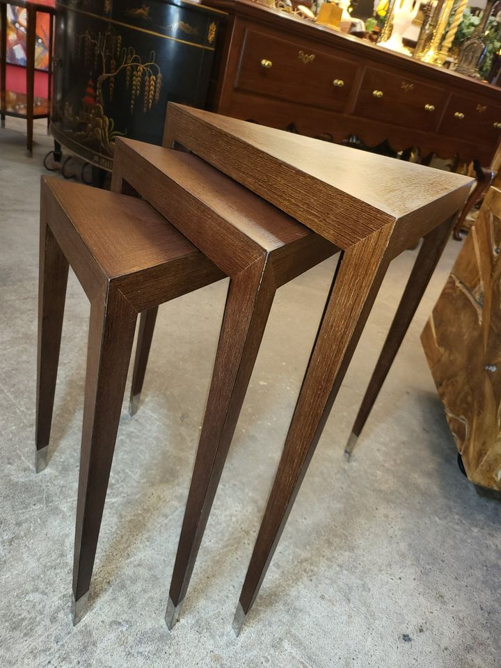 Theodore Alexander 3 Triangle Stacking Side Tables - Long Valley Traders